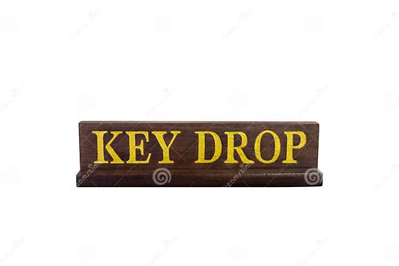 Key drop sign stock image. Image of front, service, background - 92968597