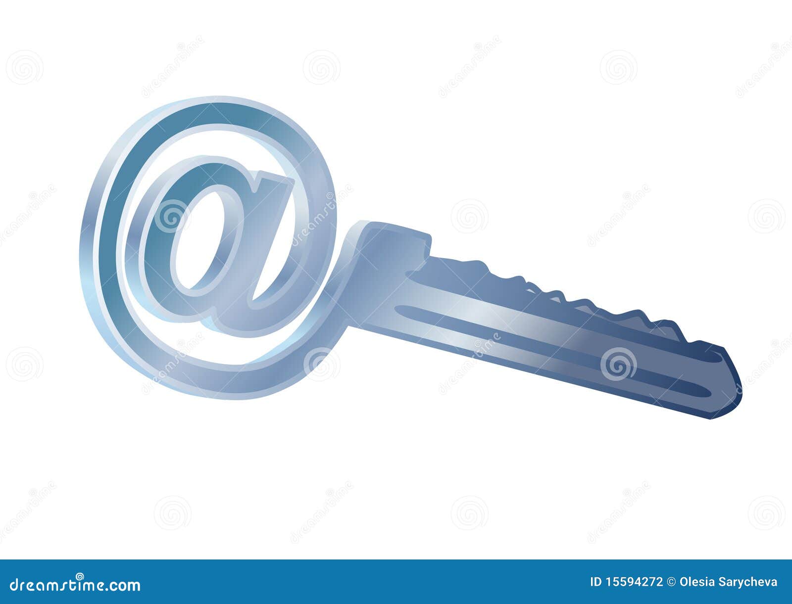 Key from an e-mail stock illustration. Illustration of computer - 15594272