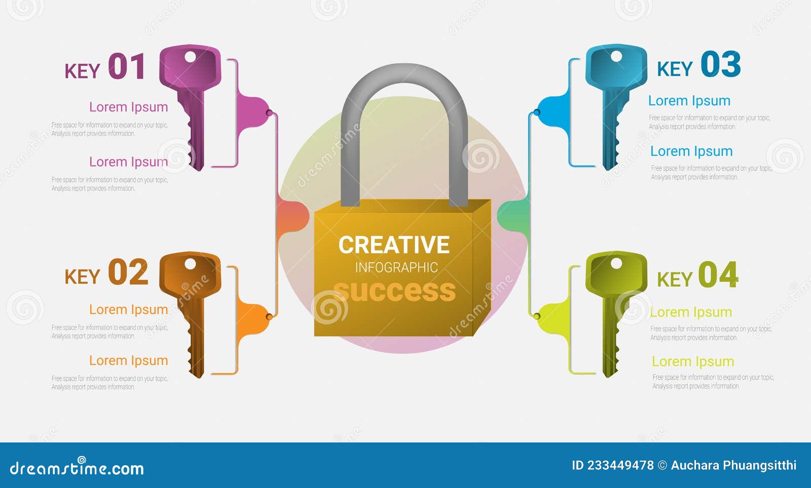 Key Elements Infographics Design for Presentation Business Stock Vector ...