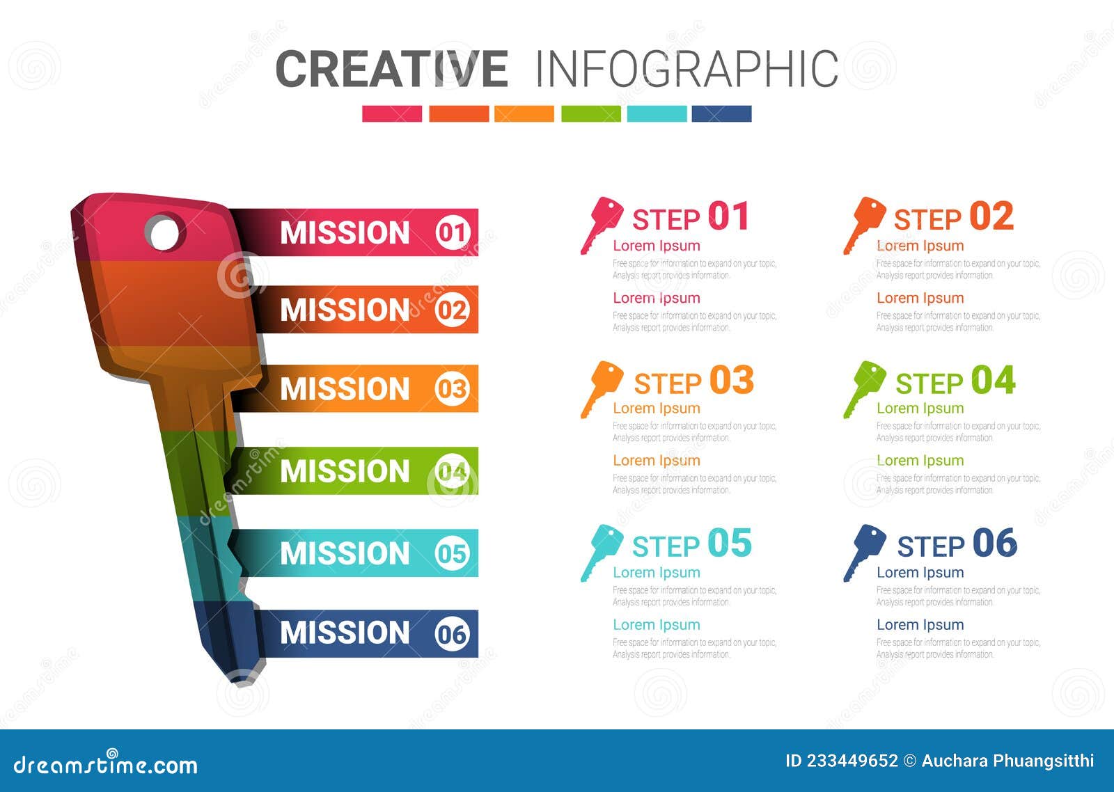 Key Elements Infographics Design for Presentation Business Stock Vector ...