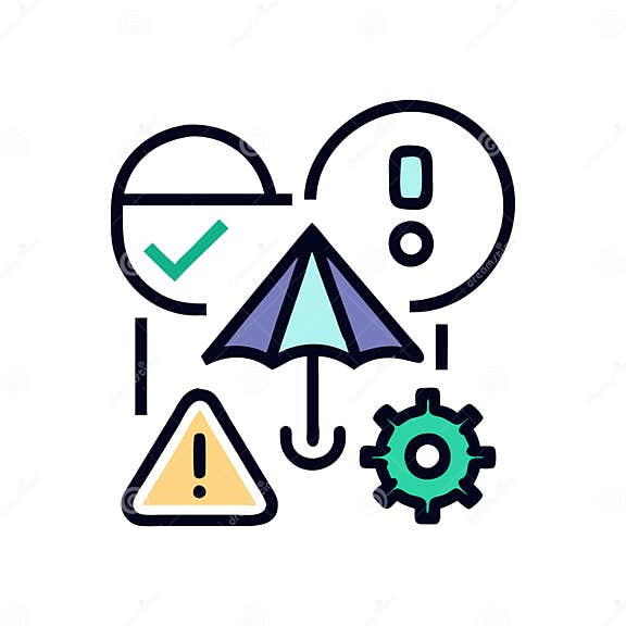 Key Elements of Risk Control Measures Stock Vector - Illustration of ...