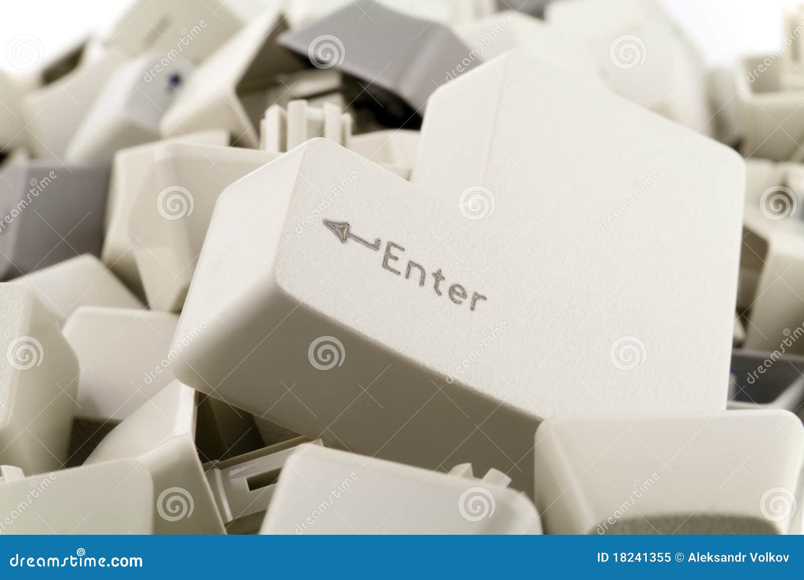 Key ENTER from the Standard Keyboard Stock Image - Image of instrument ...