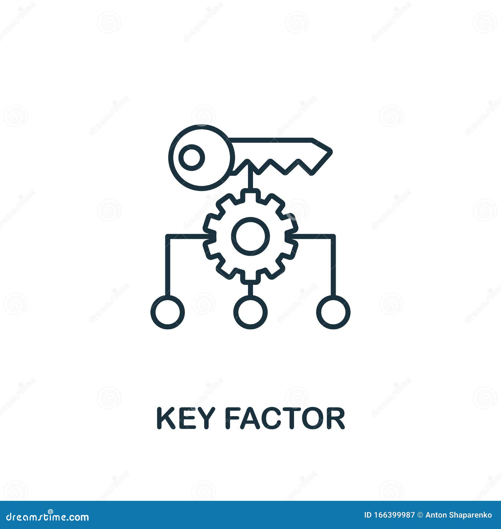 Key Factor Icon. Line Style Element from Business Strategy Collection ...