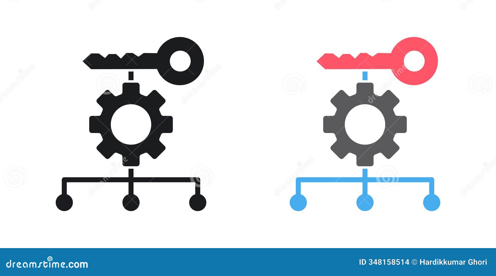 Key factor icon vector stock vector. Illustration of vector - 348158514