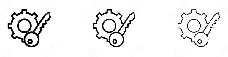 Key factor icon vector stock illustration. Illustration of marketing ...