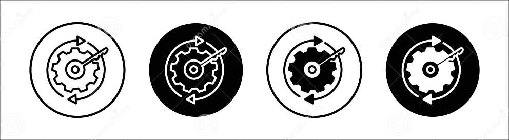 Key Factor Flat Line Icon Set. Key Factor Thin Line Illustration Vector ...