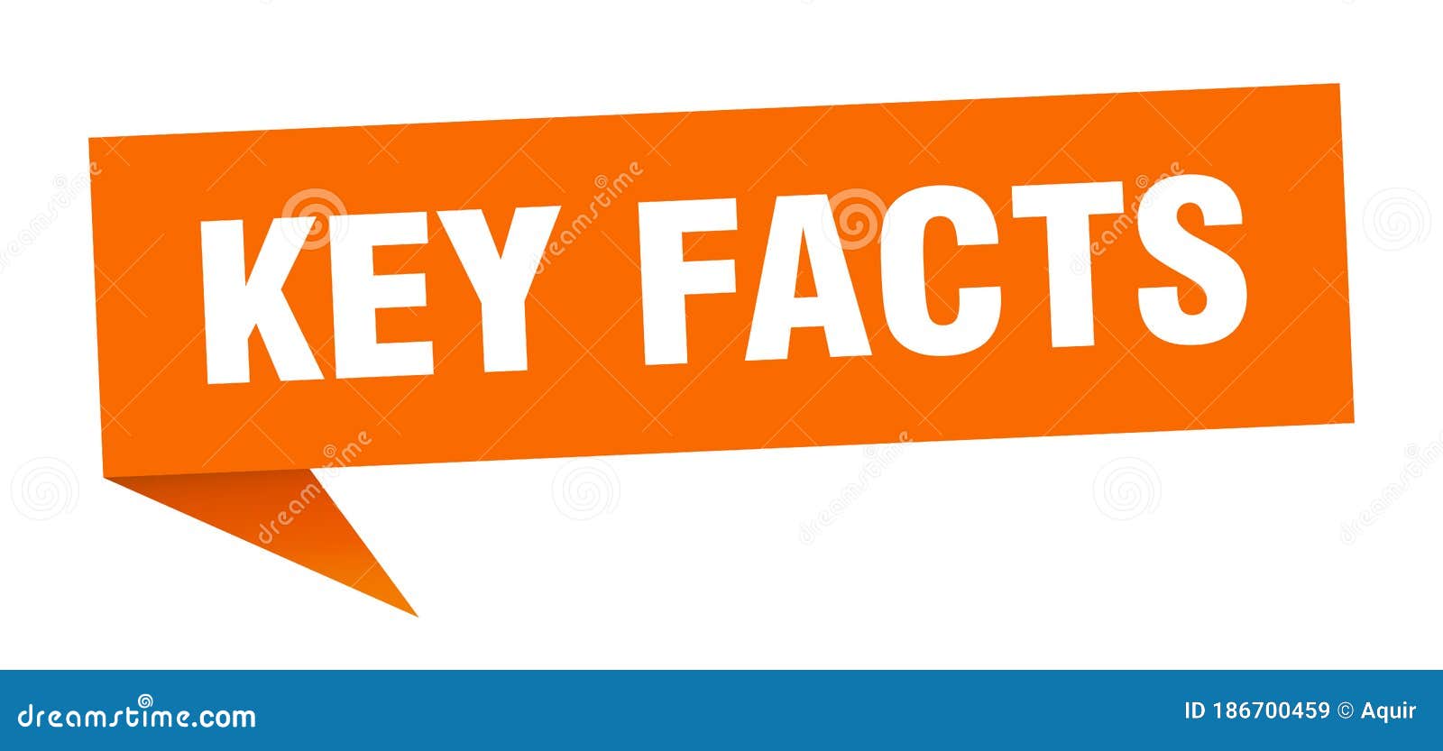 Key Facts Banner. Key Facts Speech Bubble Stock Vector - Illustration ...