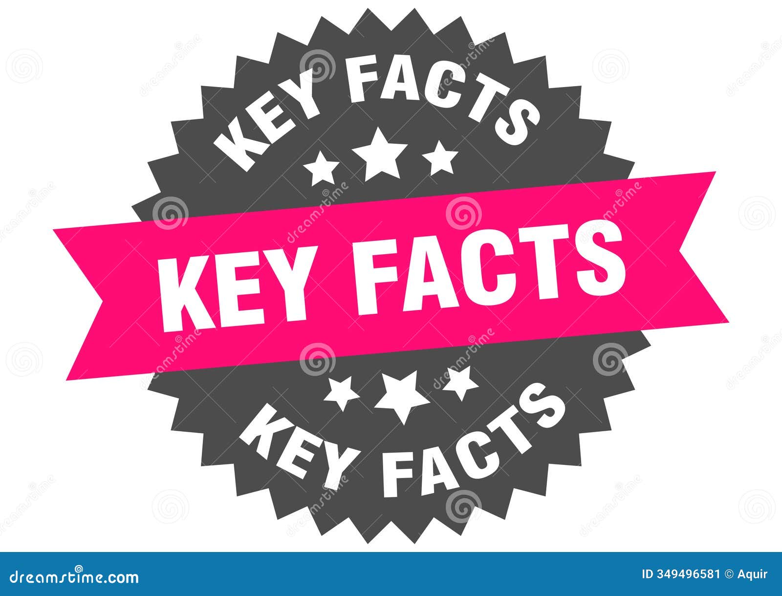 Key Facts. Key Facts Round Pink Label Isolated on Transparent ...