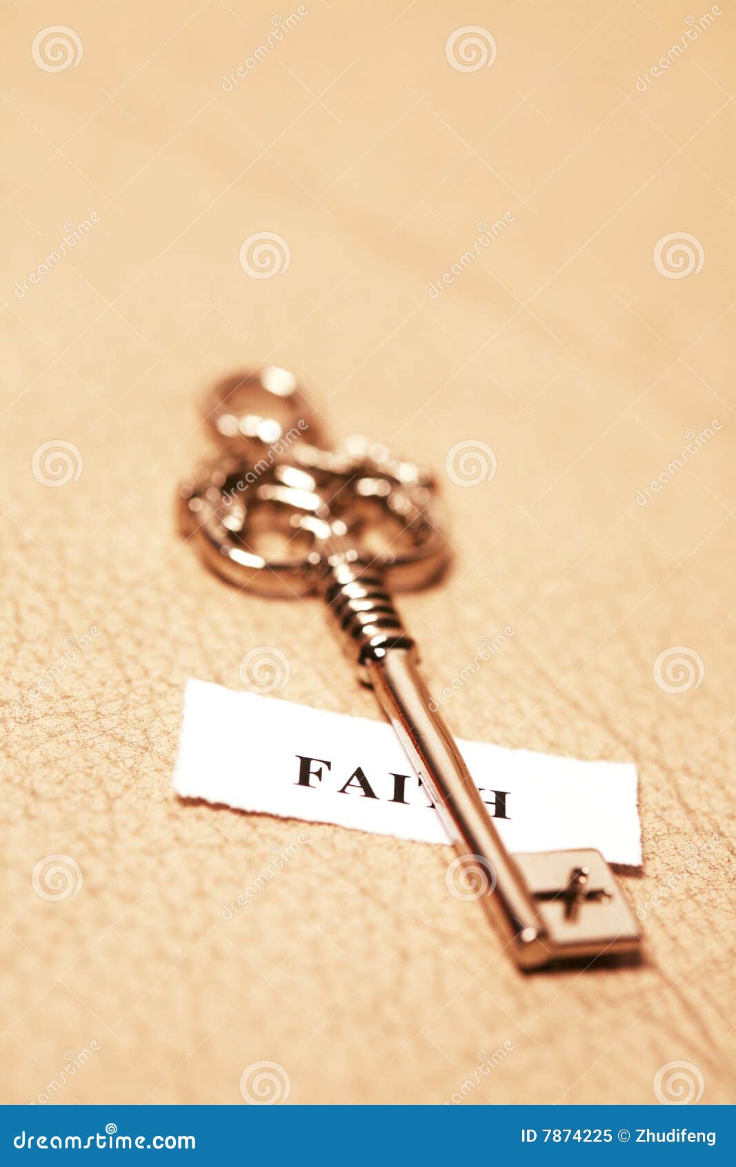 Key for faith stock image. Image of render, opener, latchkey - 7874225