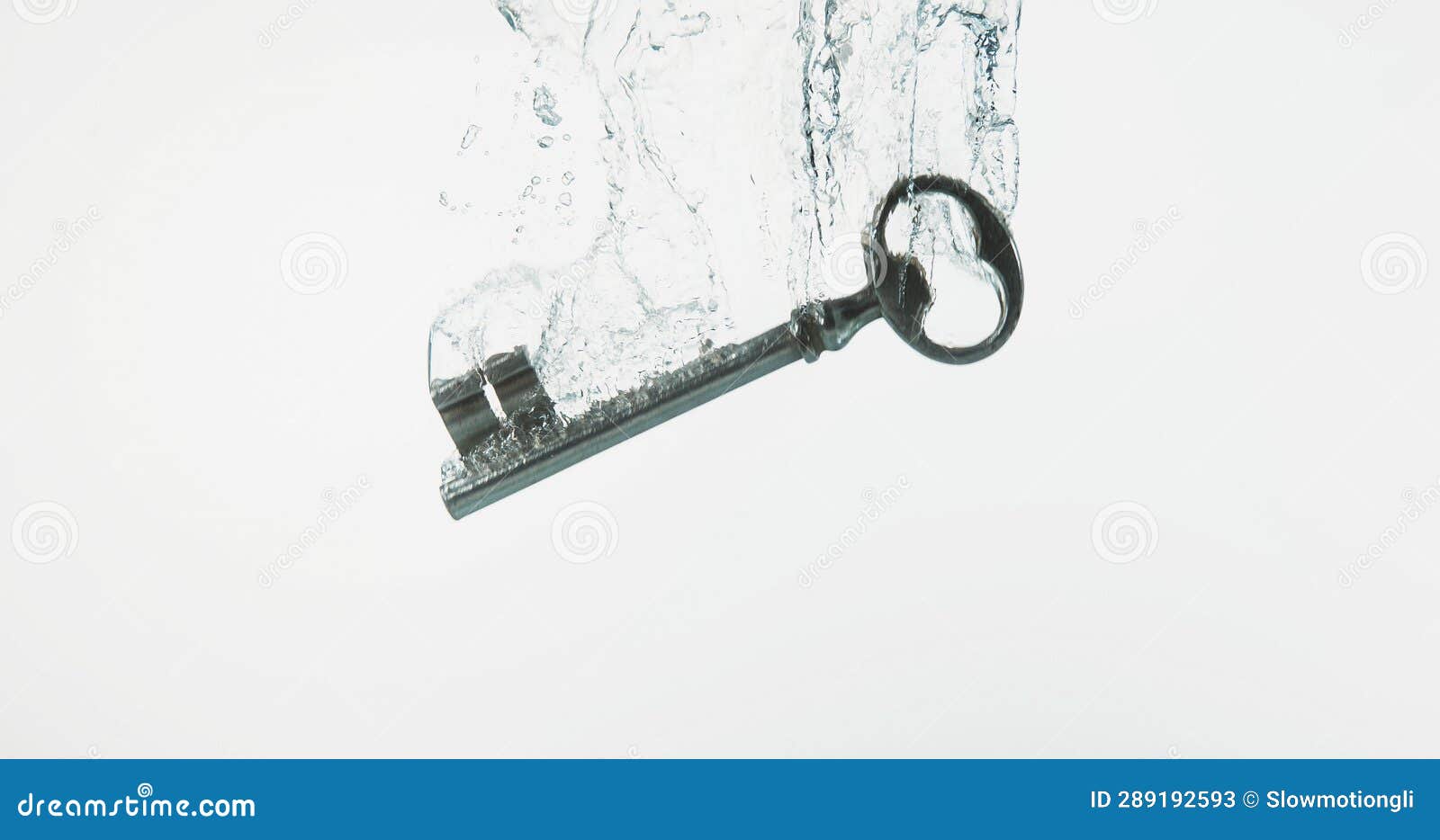 Key Falling into Water Agaisnt White Background Stock Image - Image of ...