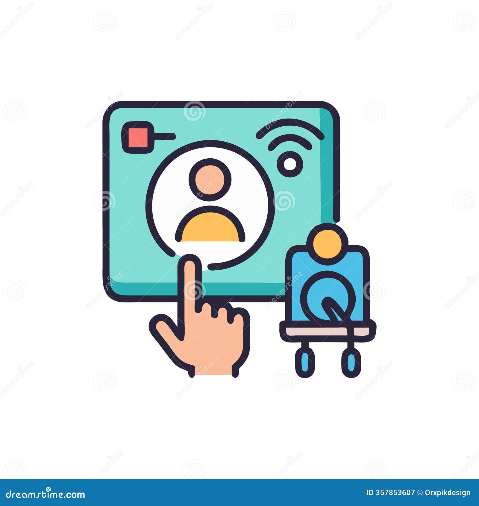 Assistive Technology Concept Landing Page Cartoon Vector ...