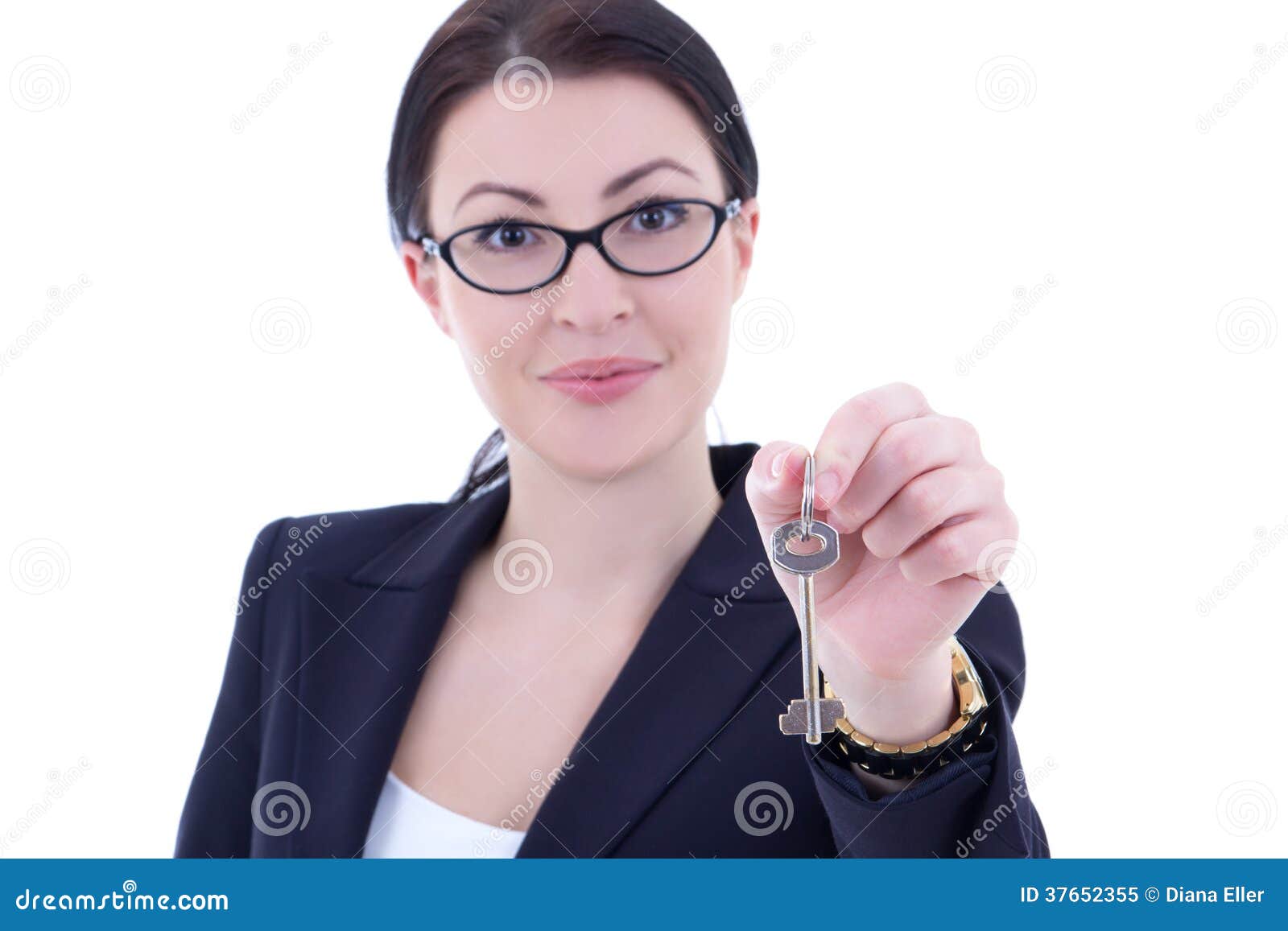 Key in Female Real Estate Agent Hand Stock Image - Image of contract ...