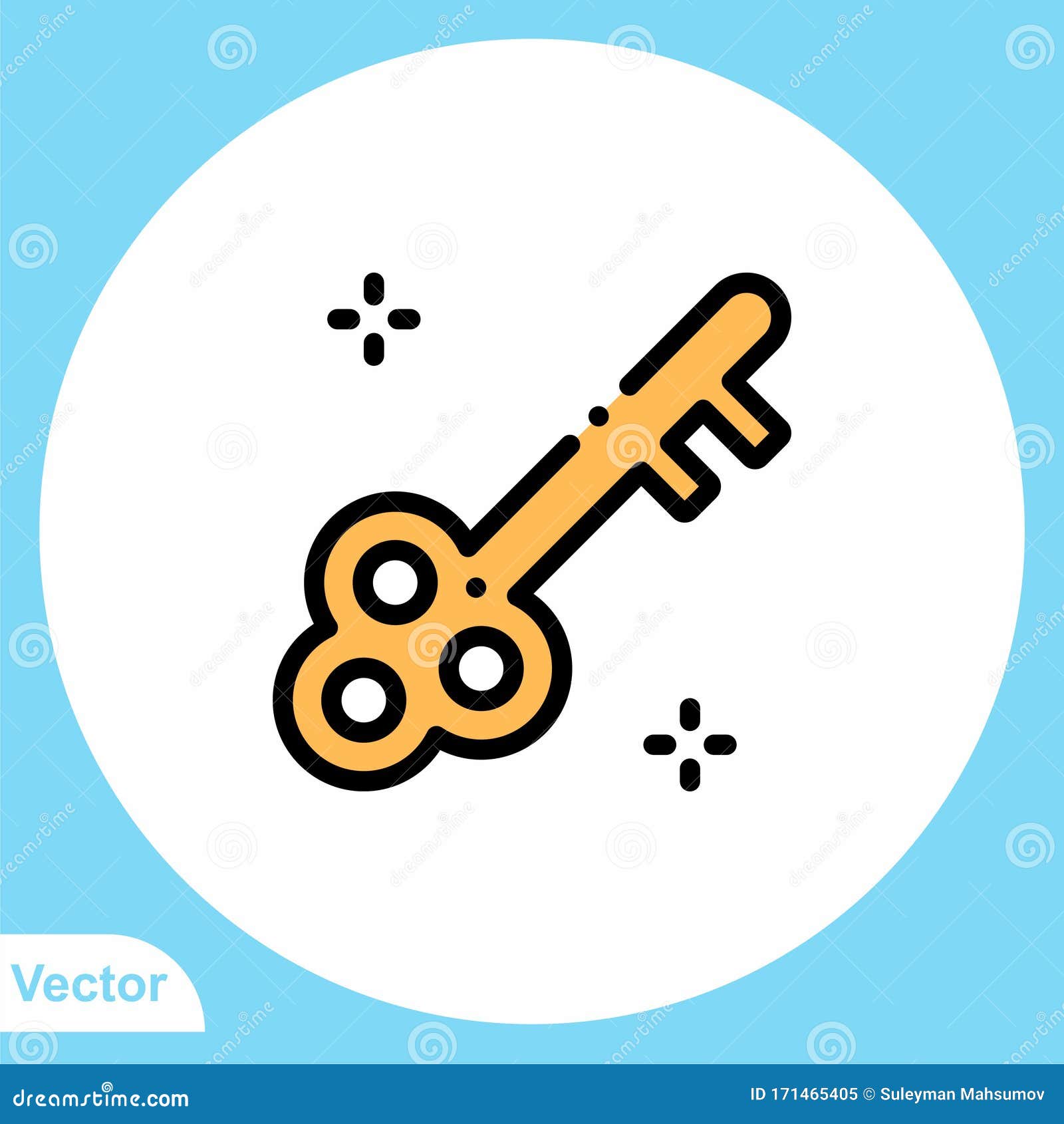 Key Flat Vector Icon Sign Symbol Stock Vector - Illustration of house ...