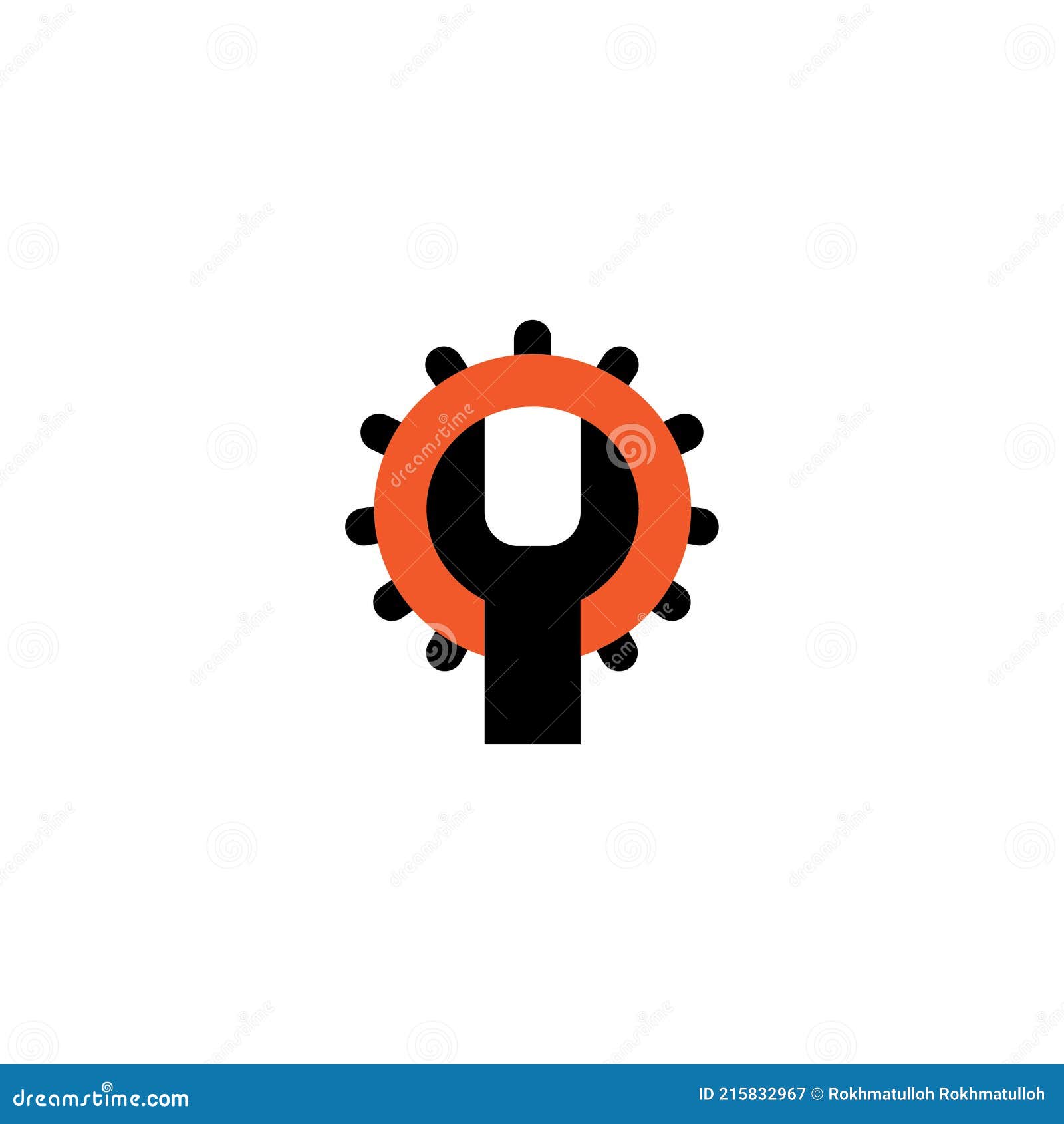 Key and Gear Logo Technician Vector Illustration Template Stock Vector ...