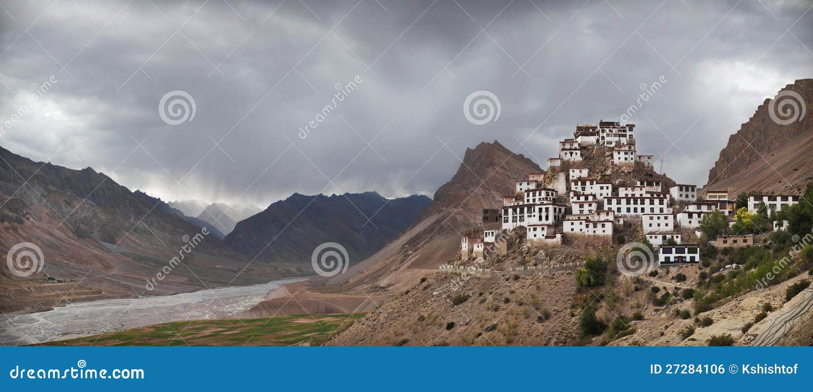 Key Gompa stock photo. Image of dramatic, gompa, mountain - 27284106