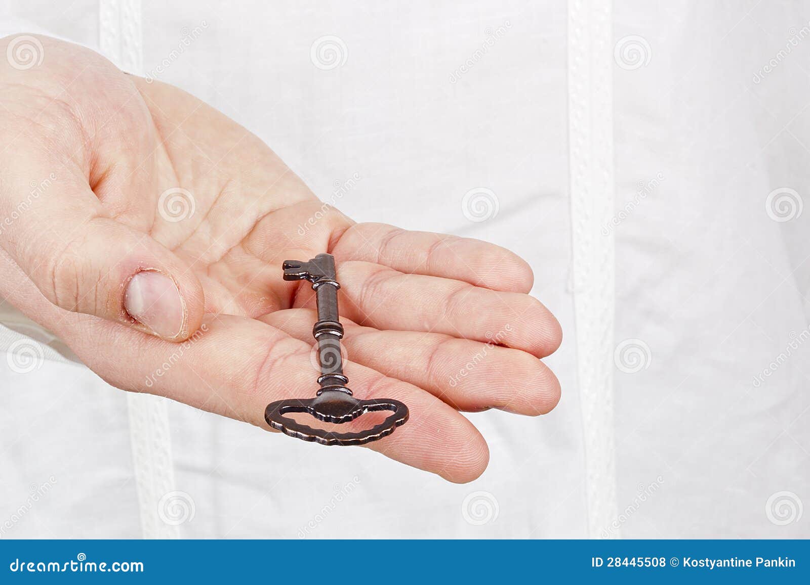 Key in a Hand stock photo. Image of access, offering - 28445508