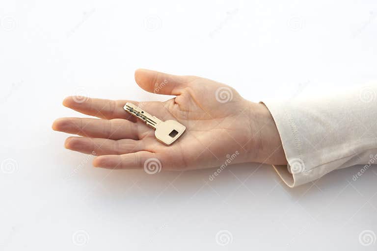 Key on the hand stock photo. Image of concept, fingernail - 587668