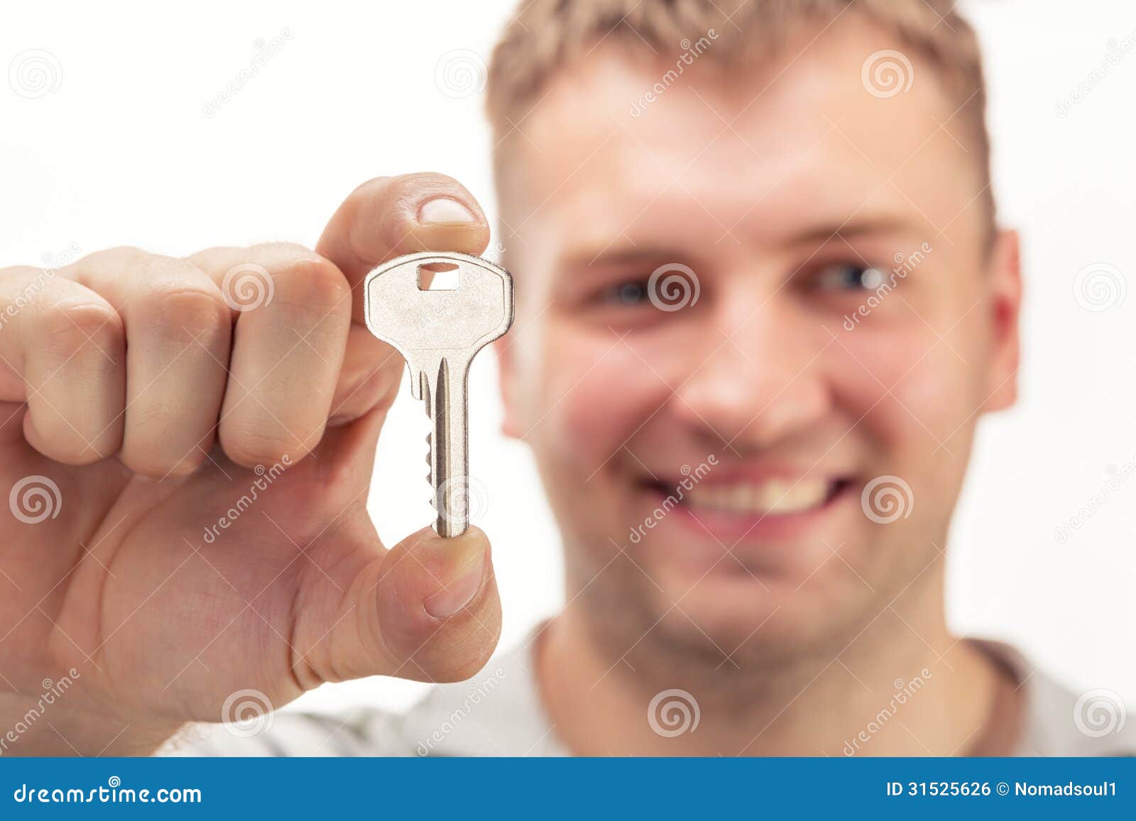Key in hand stock photo. Image of agent, person, macro - 31525626