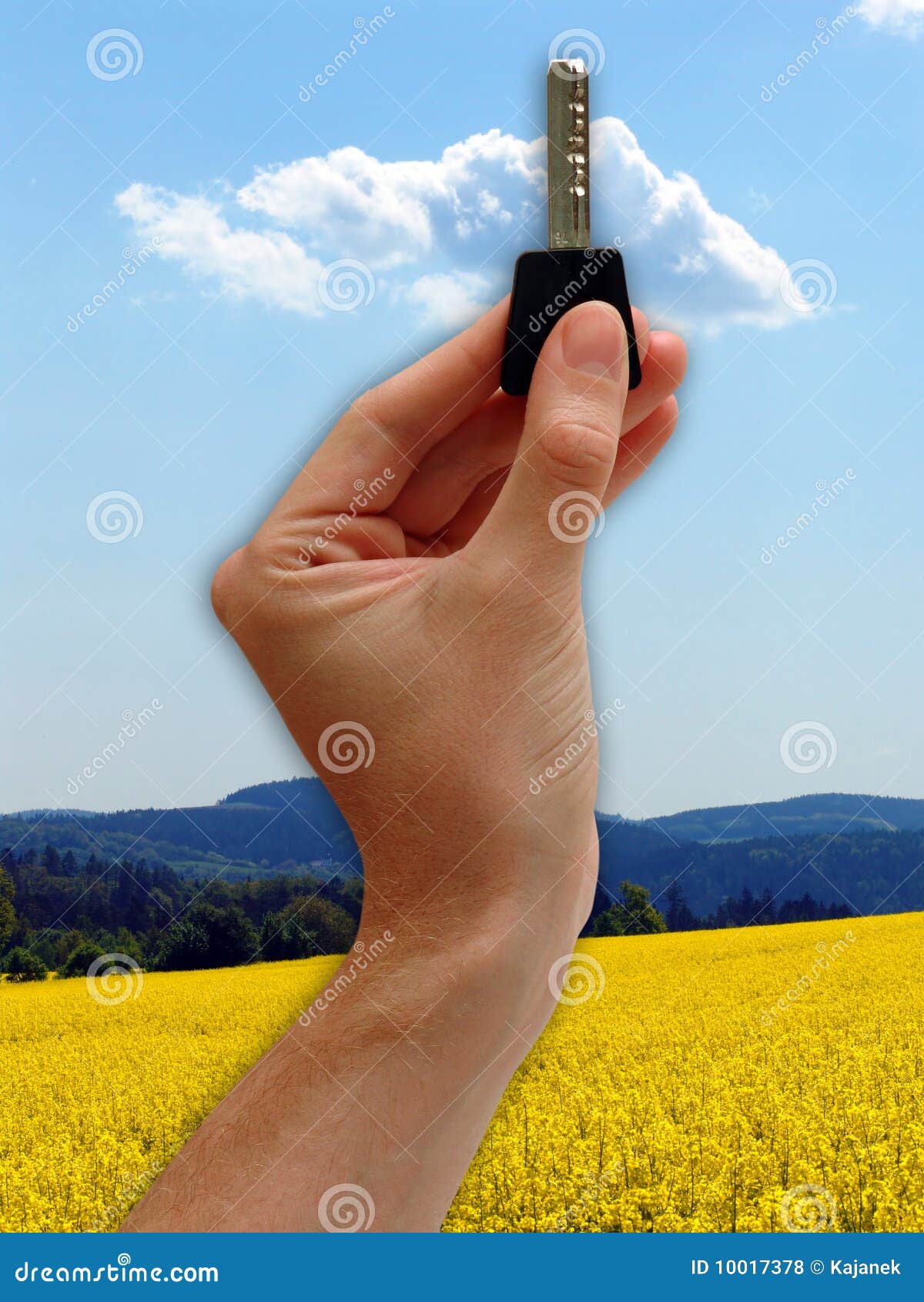 The Key in the Hand To Success Stock Photo - Image of hand, bright ...