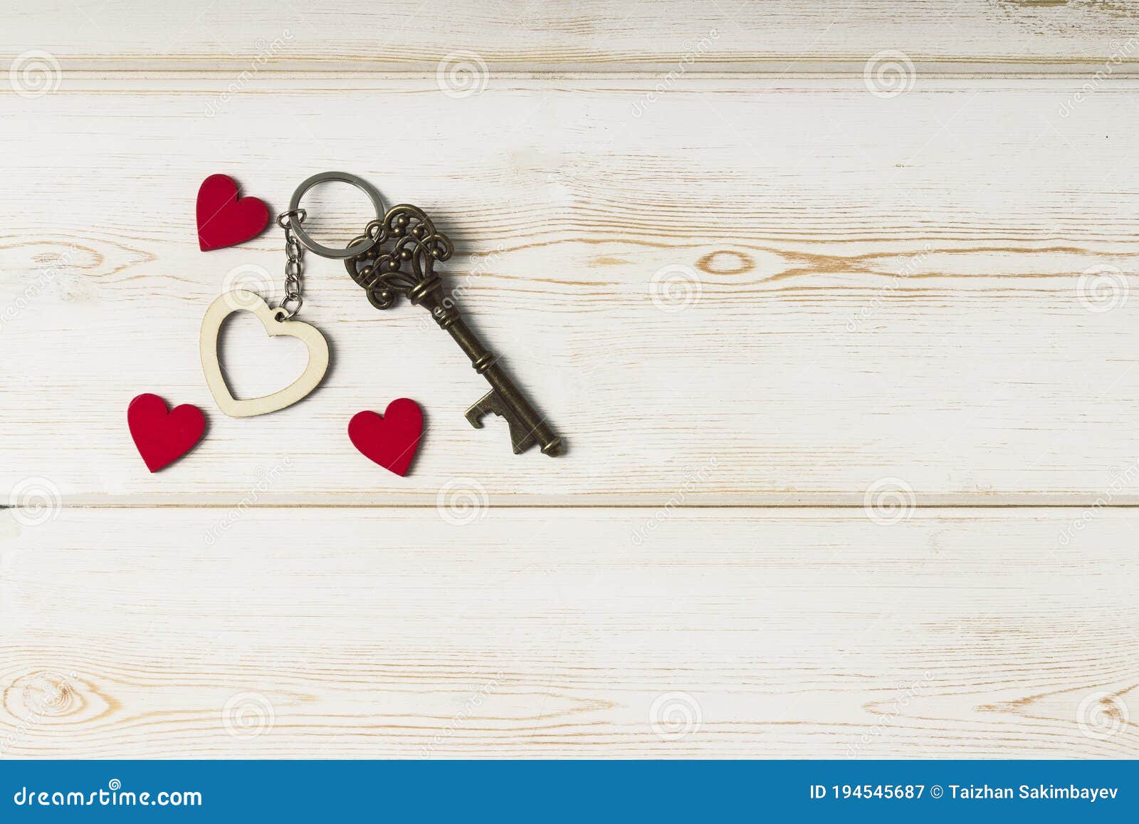 Key with the Heart As a Symbol of Love Stock Image - Image of retro ...
