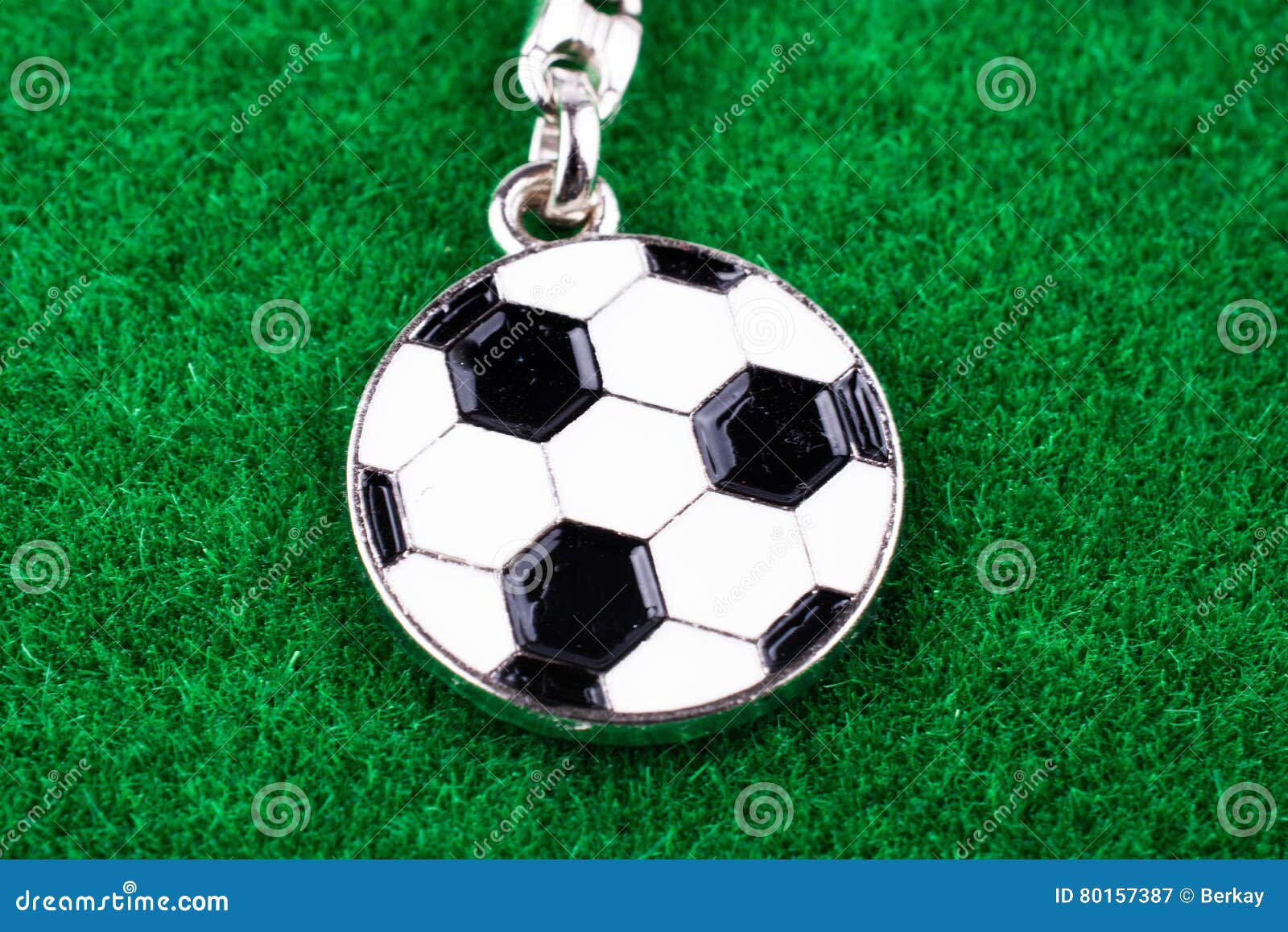Key Holder with a Soccer Ball in Hand Stock Image - Image of stadium ...