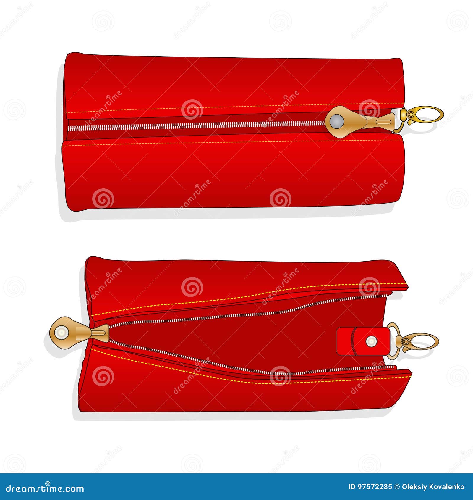 Key Holder Vector Illustration Stock Vector - Illustration of leather ...