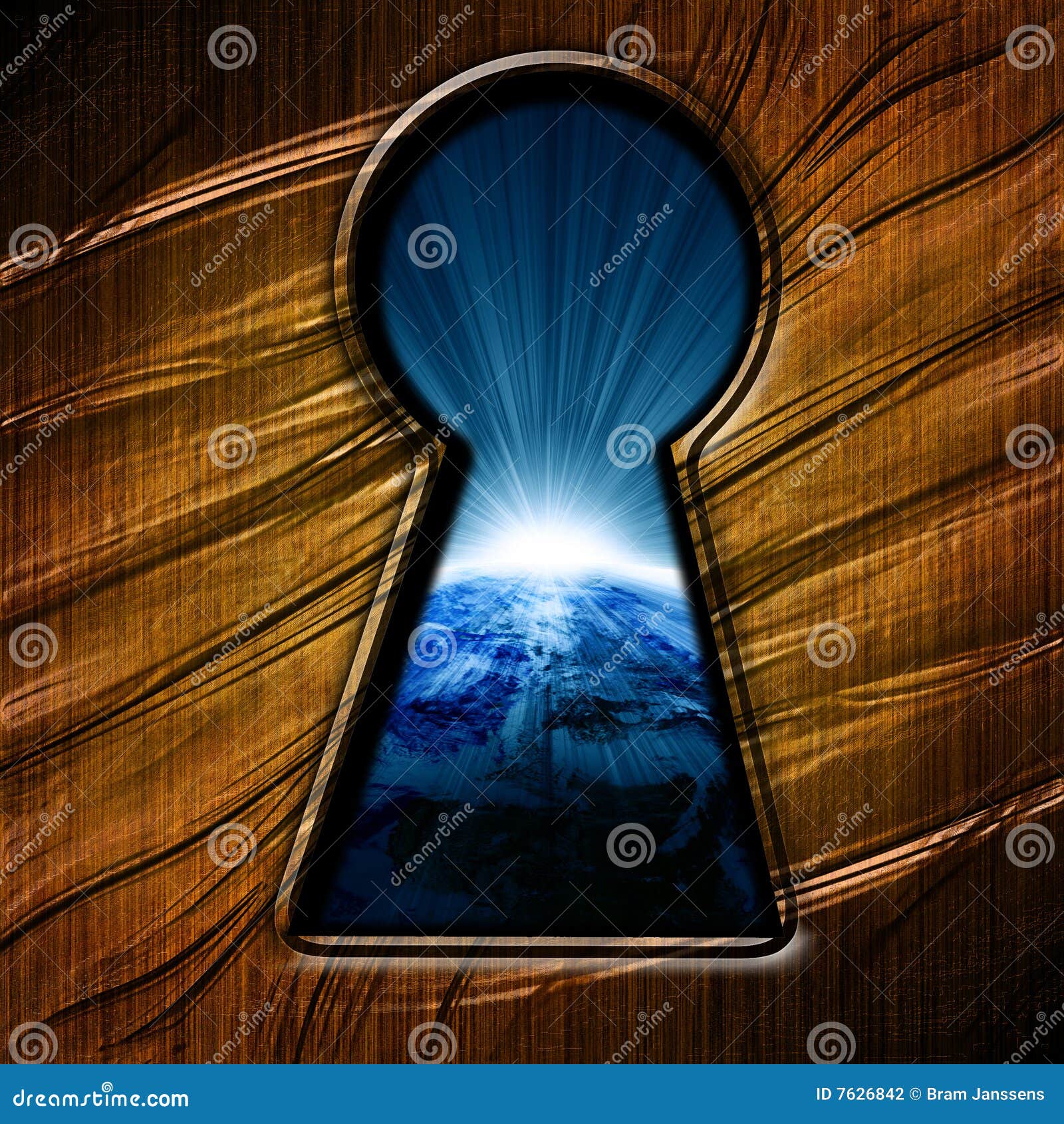 Key hole stock illustration. Illustration of light, earth - 7626842