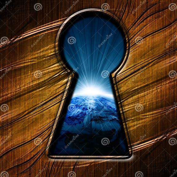 Key hole stock illustration. Illustration of light, earth - 7626842
