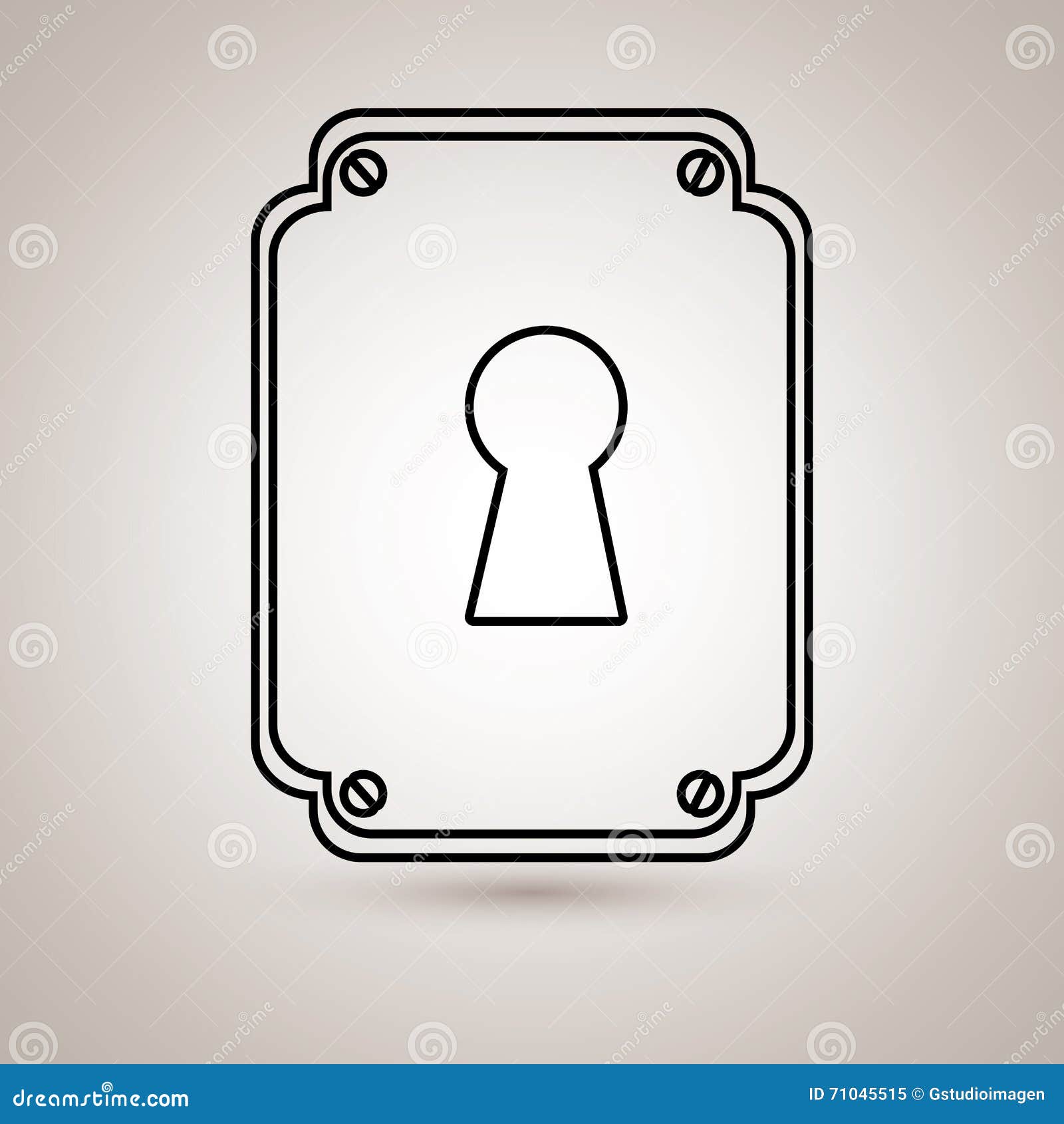 Key hole design stock illustration. Illustration of silhouette - 71045515