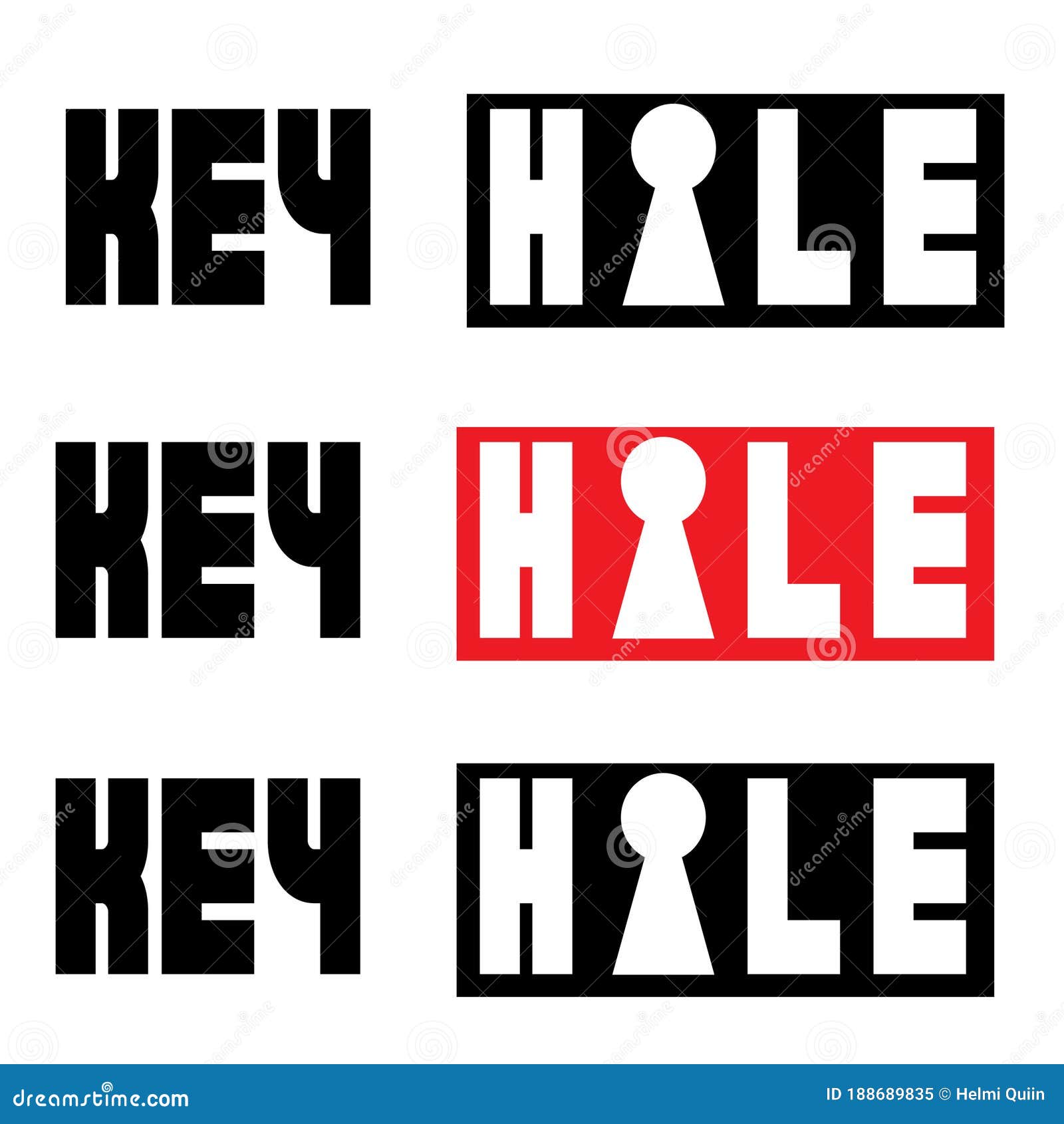 Key Hole Design with Letter Stock Vector - Illustration of business ...
