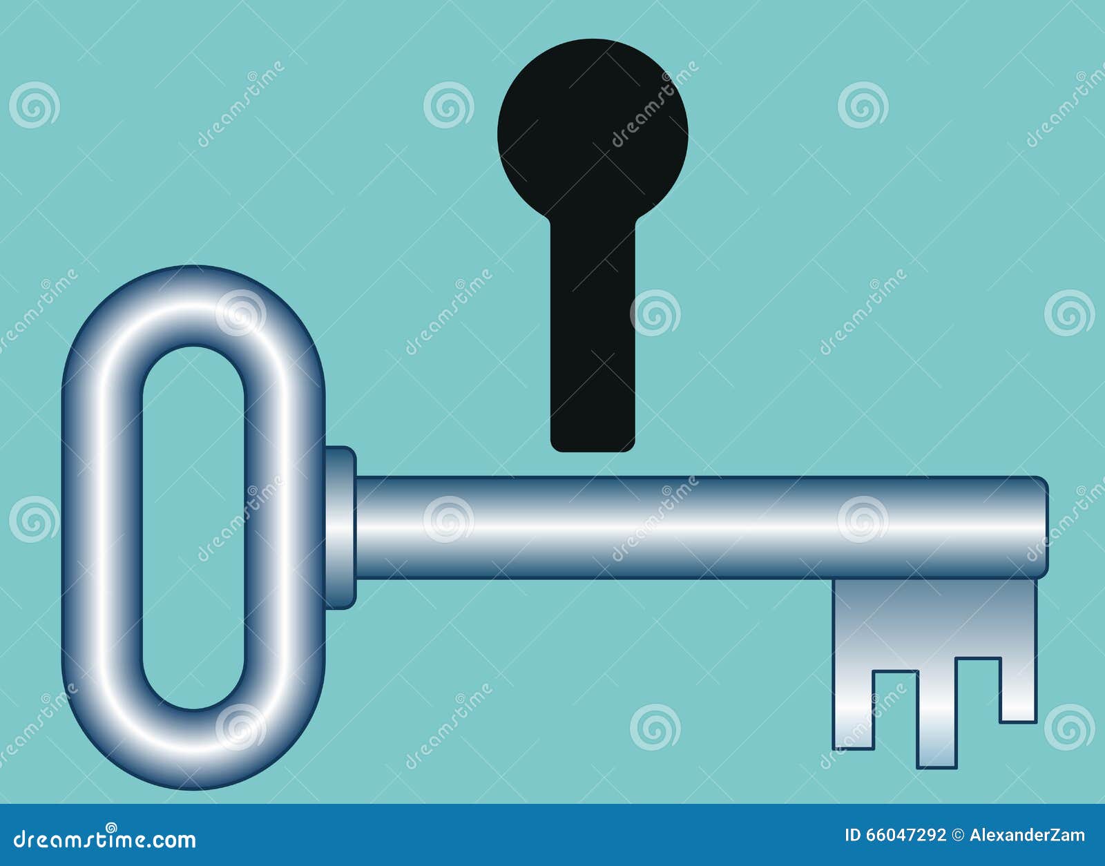 Key and hole stock vector. Illustration of safe, iron - 66047292