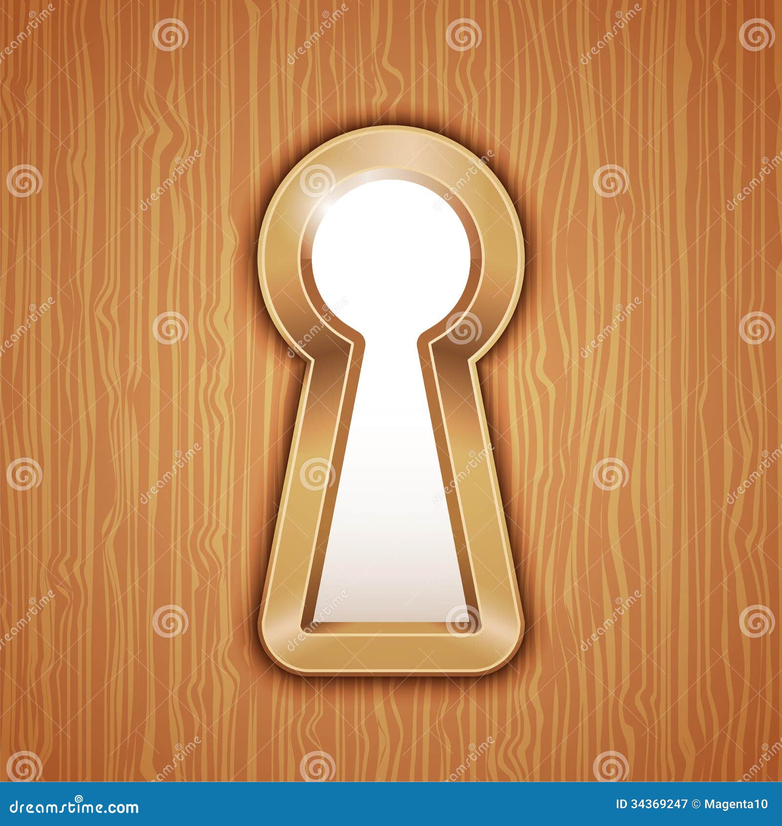 Key hole stock vector. Image of illustration, privacy - 34369247