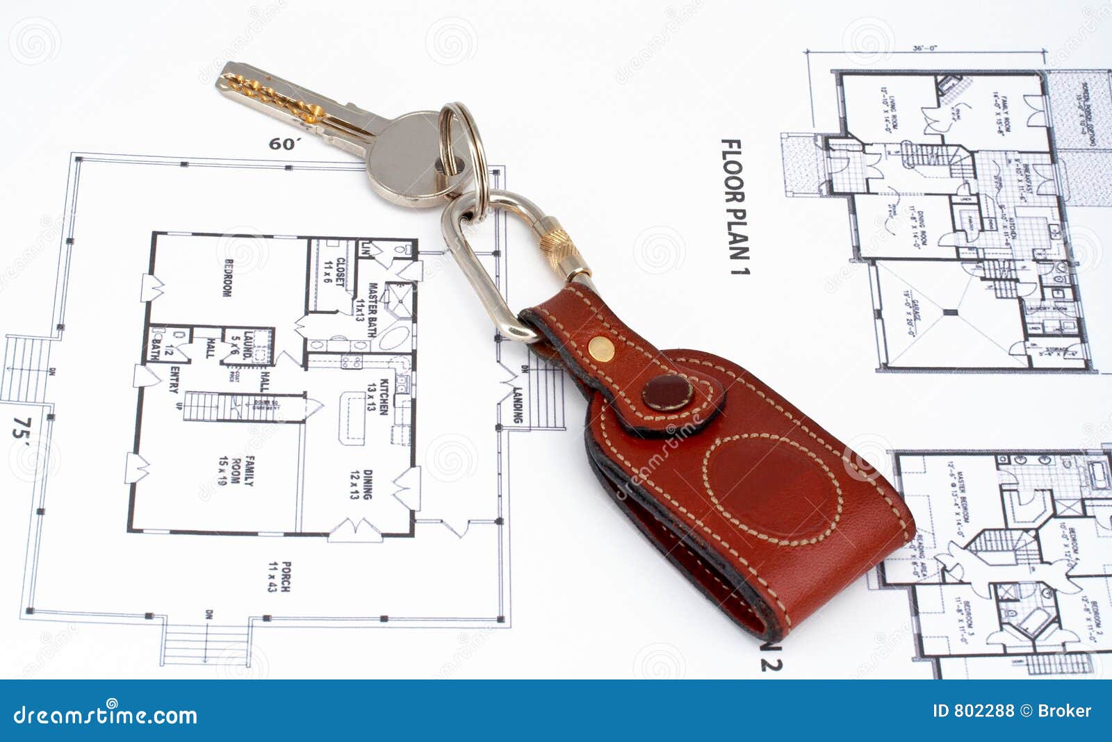 Key On Home Plan Royalty-Free Stock Photography | CartoonDealer.com #802295