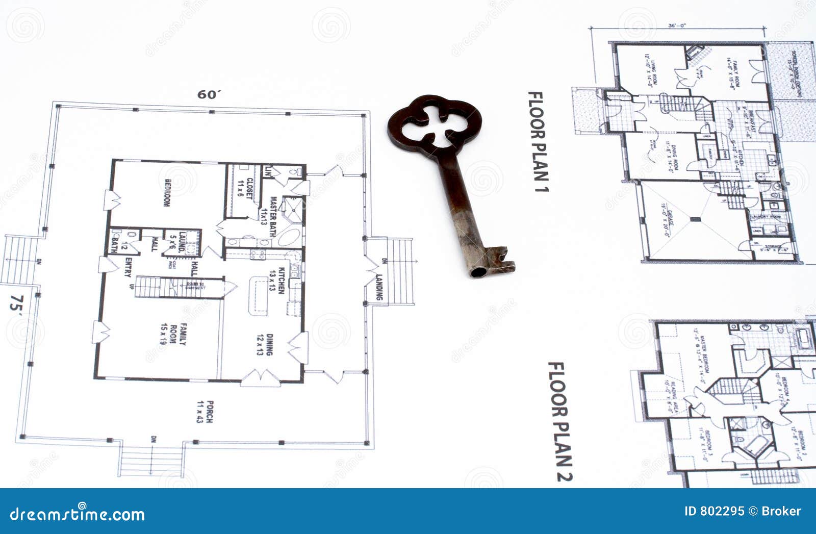 Key on home plan stock image. Image of layout, drawing - 802295