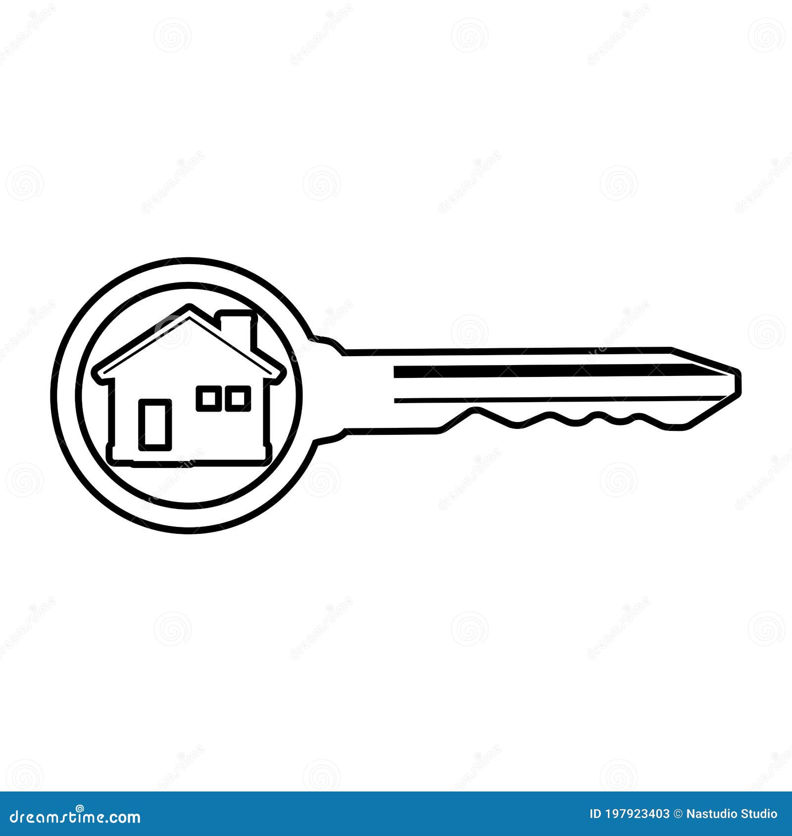 Key House Icon. House Key Icon. Vector Illustration. Estate Concept ...