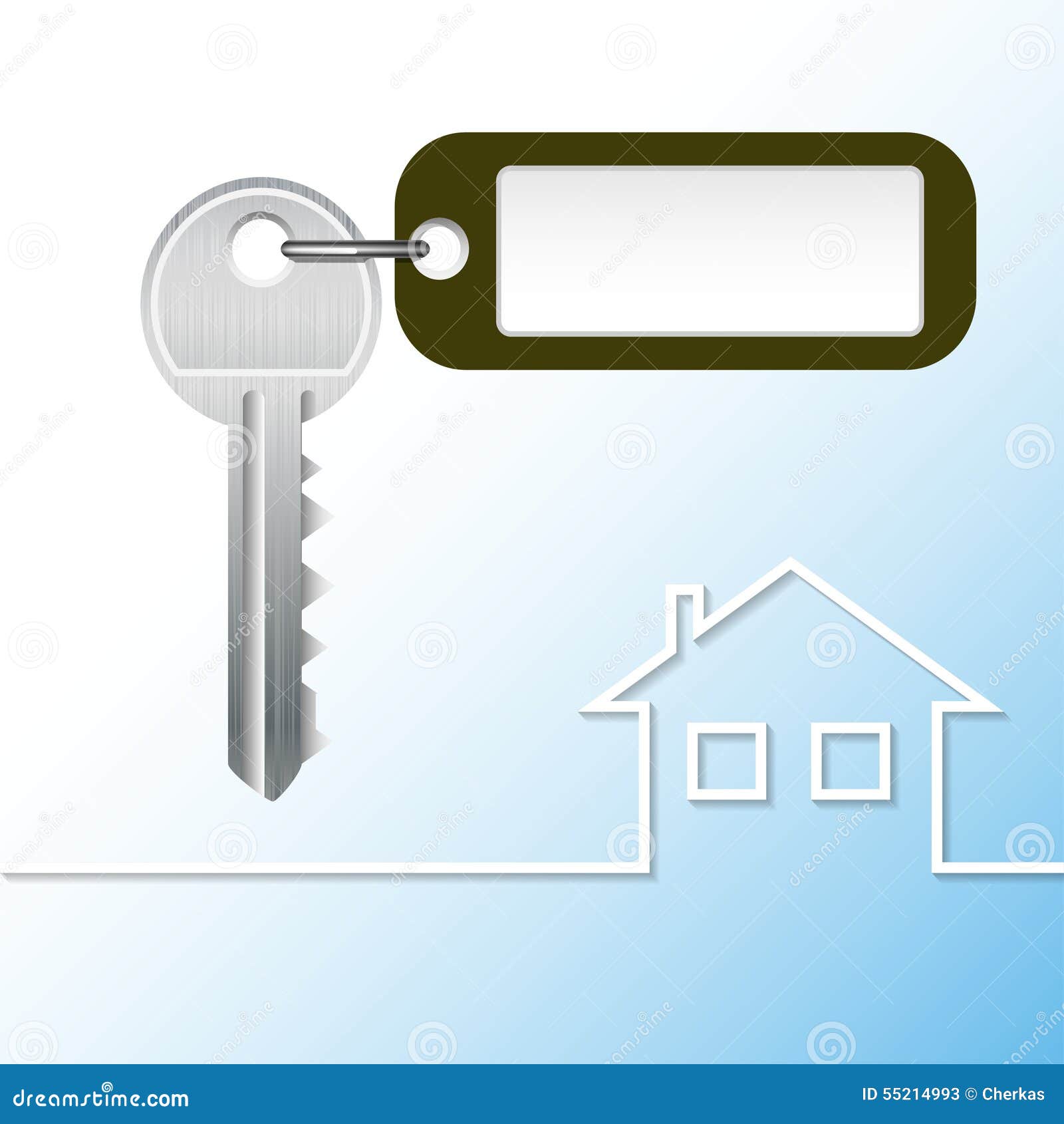 Key house stock vector. Illustration of concept, achieve - 55214993