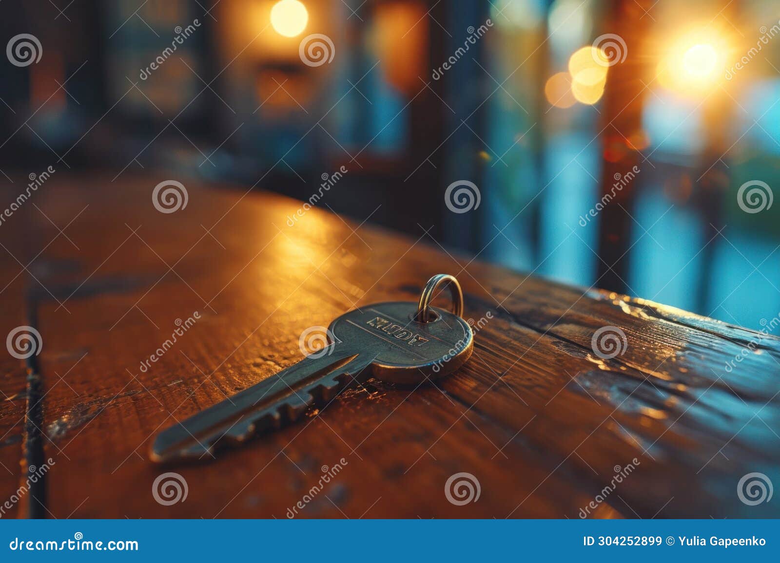 Key of House Keys on Table in Kitchen Stock Illustration - Illustration ...