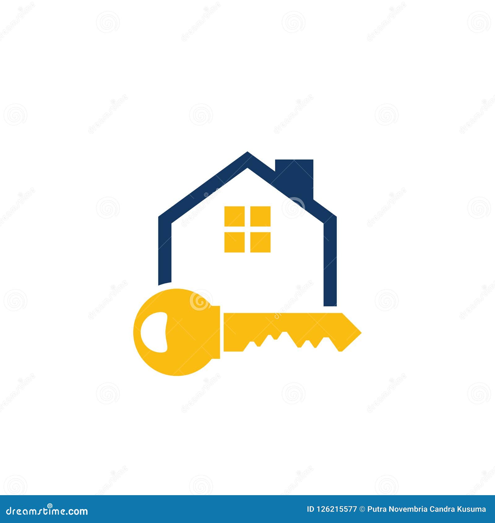 Key House Logo Icon Design stock vector. Illustration of icon - 126215577