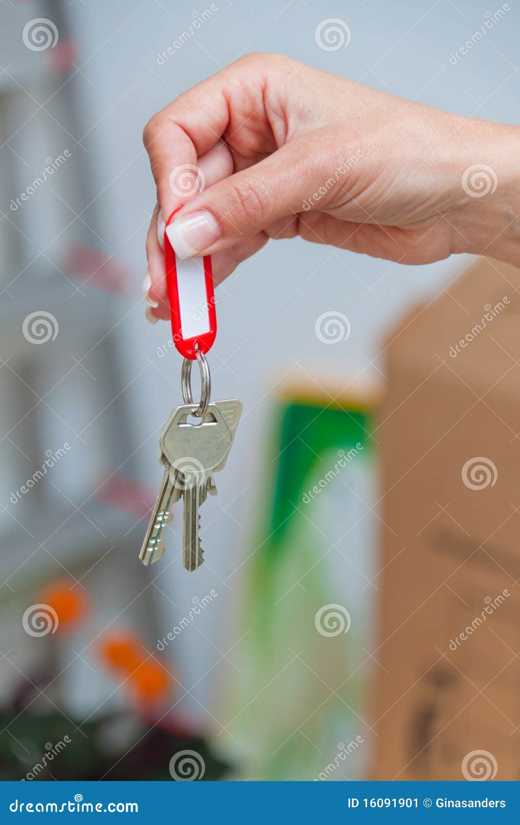 Key of a House Move. Tenant Stock Image - Image of collection, adult ...