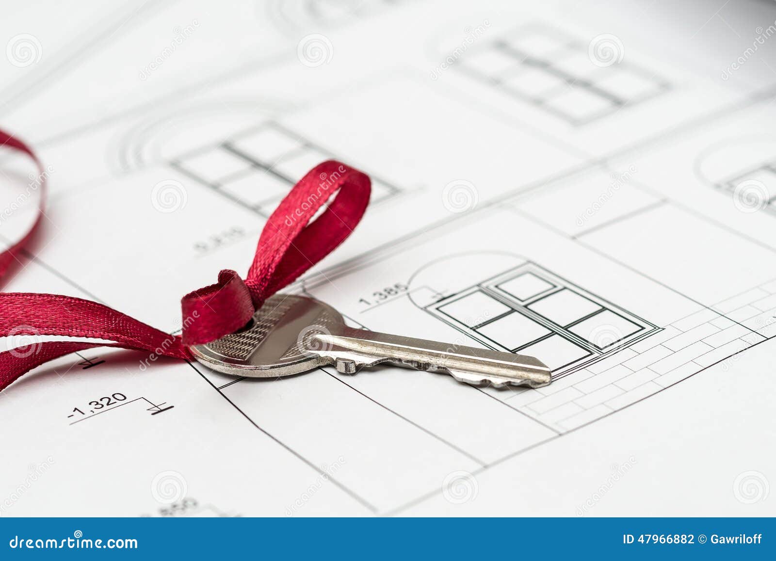 Key on house plan stock photo. Image of concept, estate - 47966882