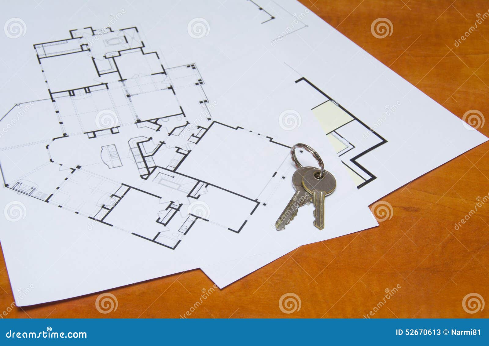 Key on house plan stock image. Image of investment, plan - 52670613