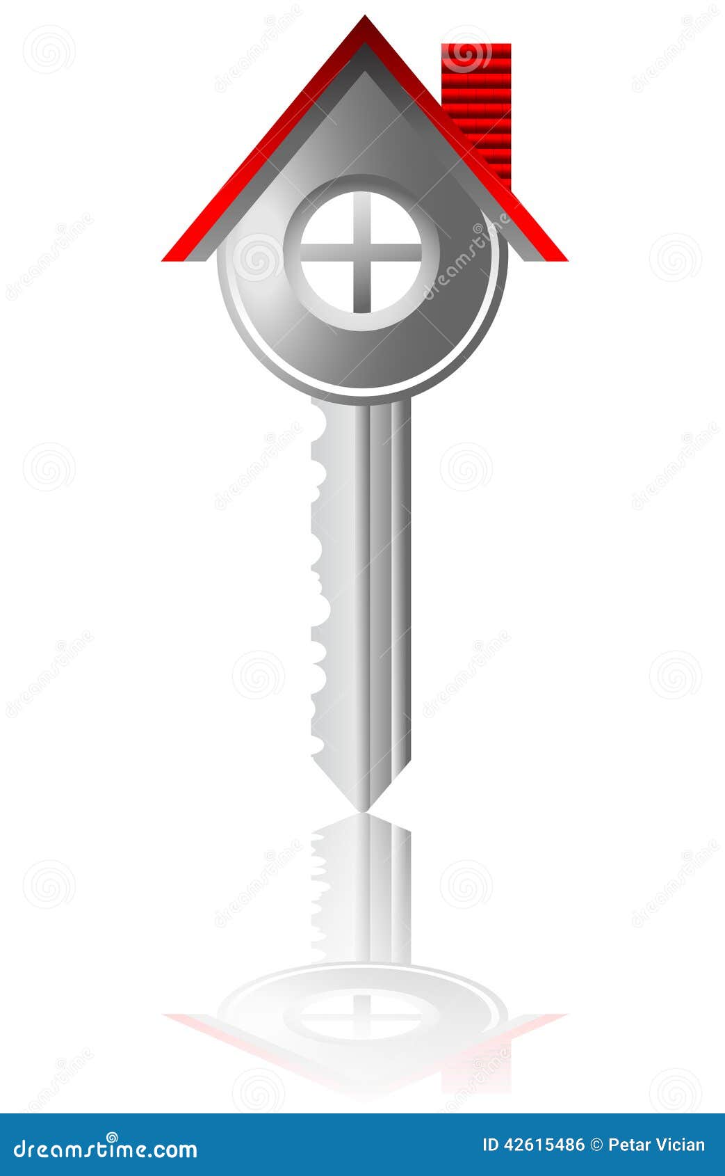 Key House Real Estate Business Illustration Stock Vector - Illustration ...