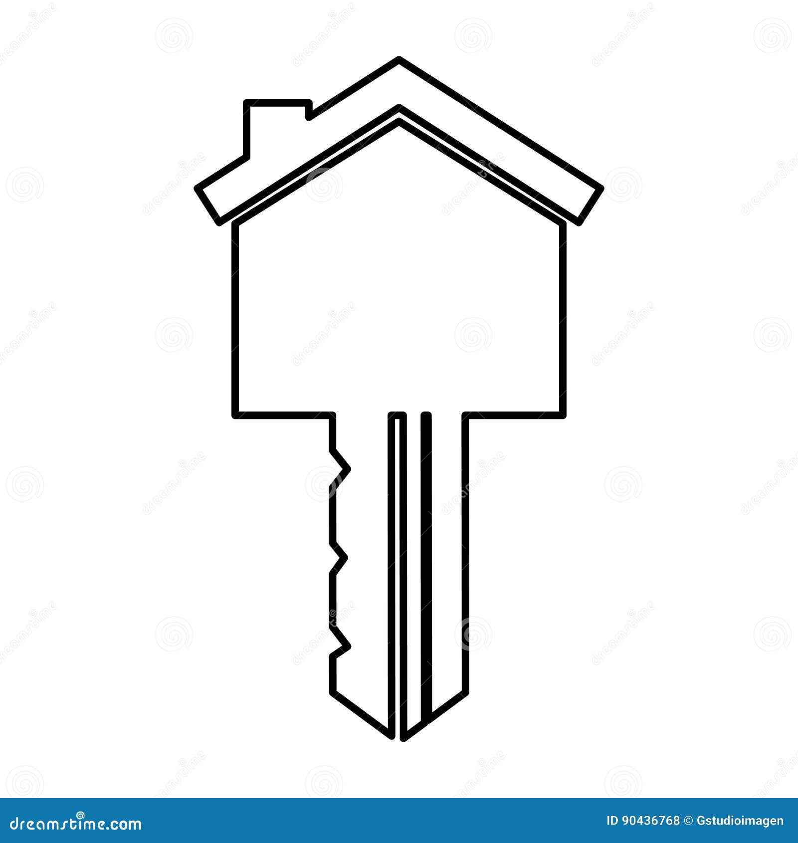 Key House Silhouette Isolated Icon Stock Vector - Illustration of ...
