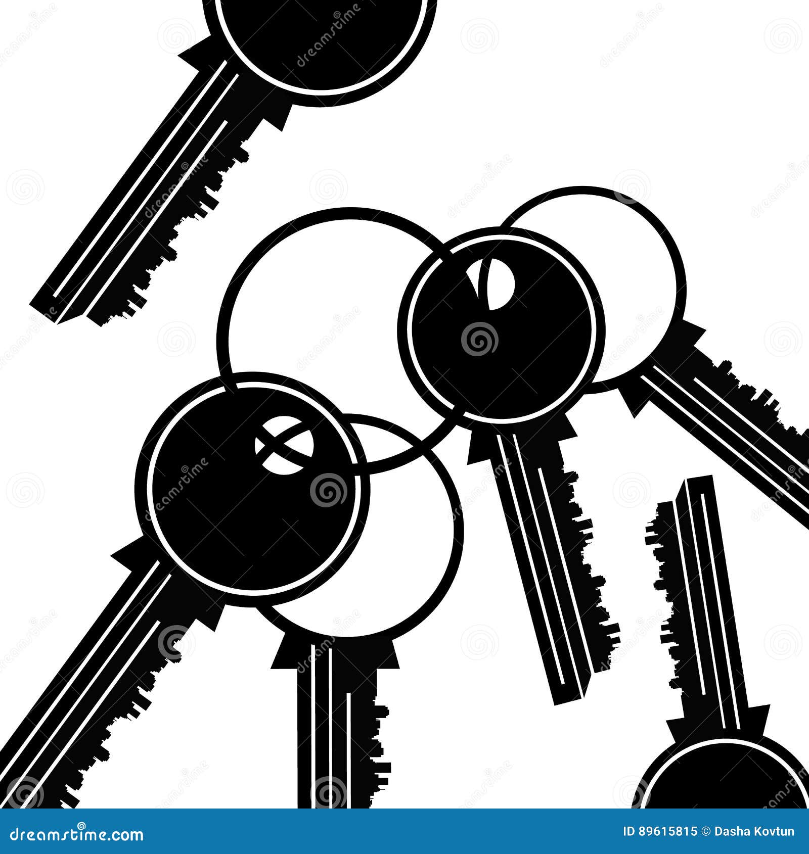 Key house symbol door lock stock illustration. Illustration of password ...
