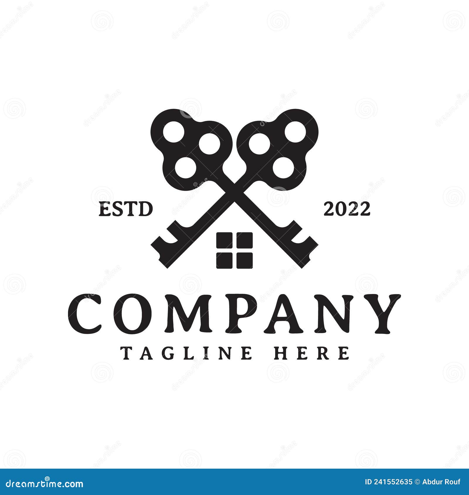 Key house logo design stock vector. Illustration of luxury - 241552635