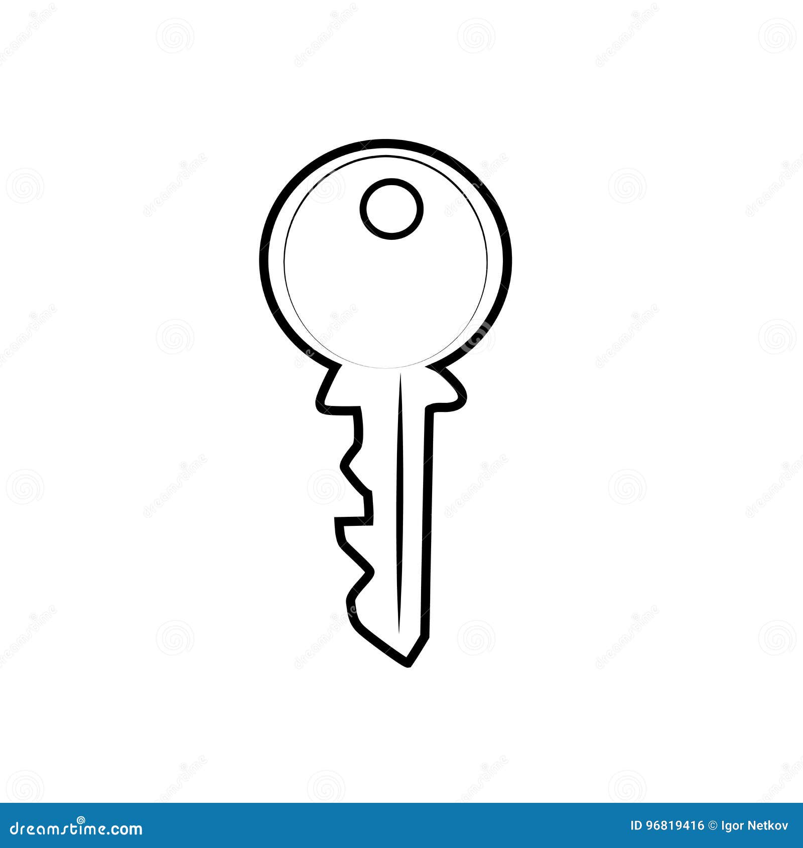Key for House Vector Sketch Icon Stock Vector - Illustration of ...