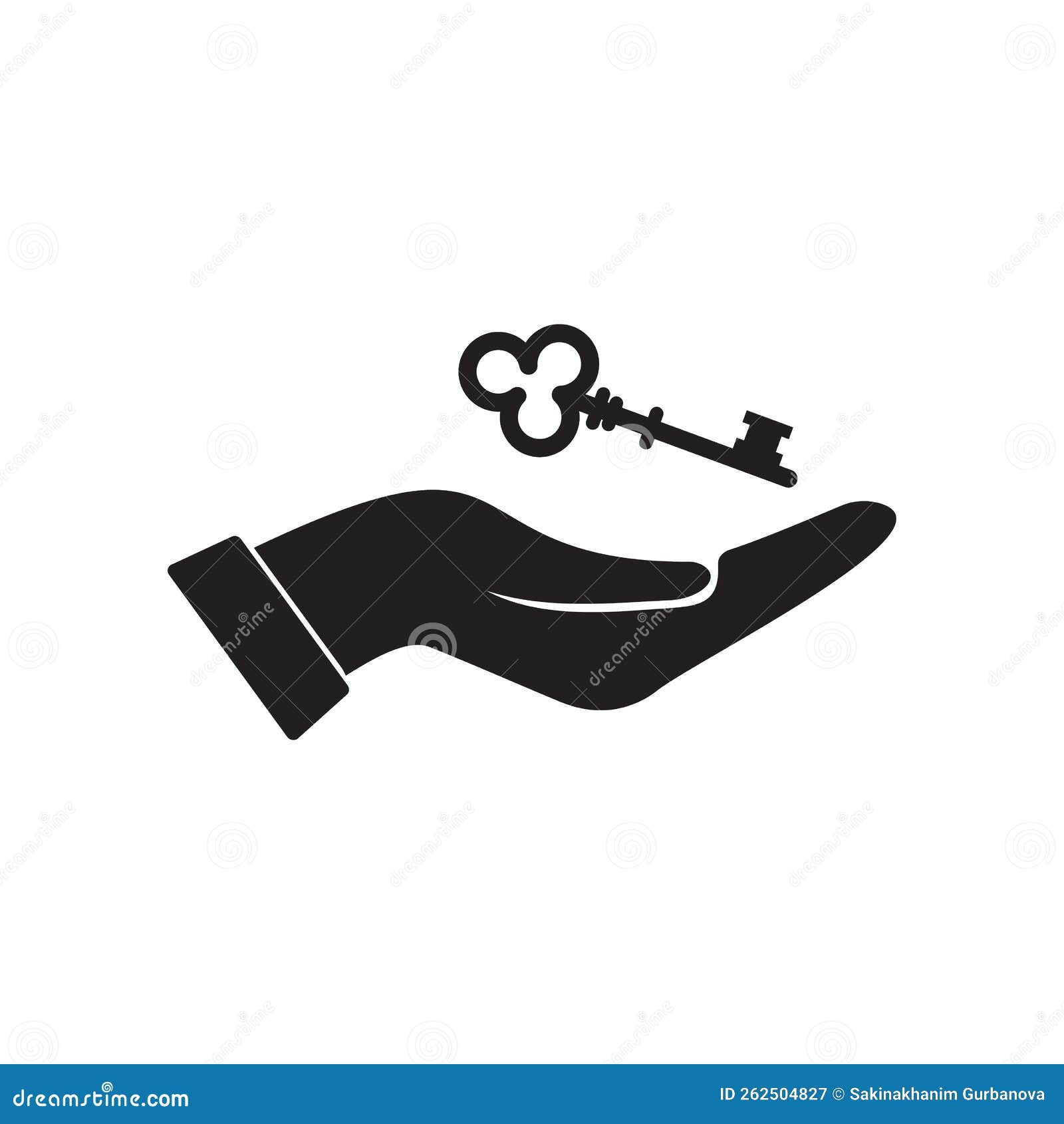 Key icon illustration stock illustration. Illustration of safe - 262504827