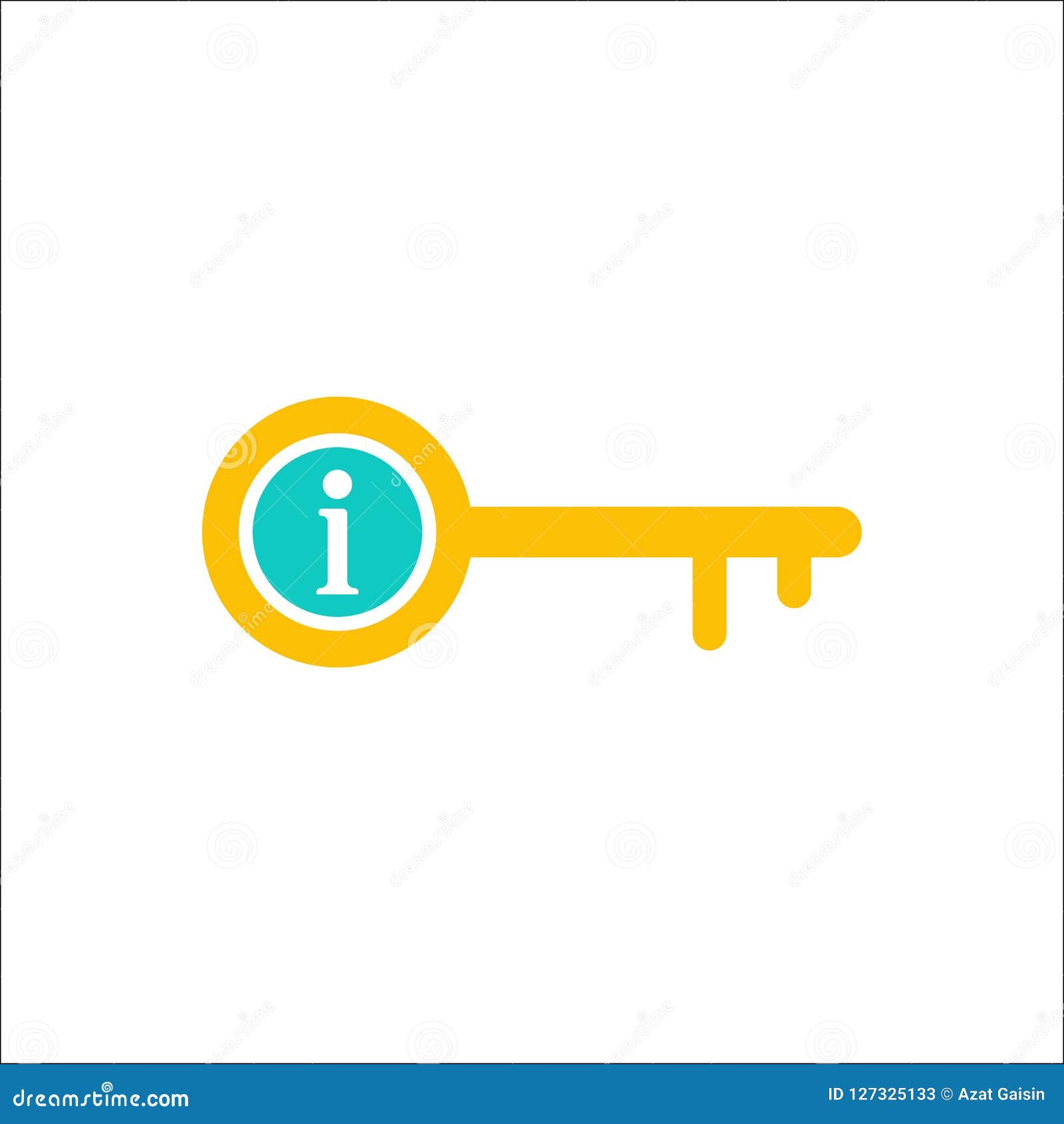 Key Icon, Access, Lock, Locked, Security Icon with Information Sign ...