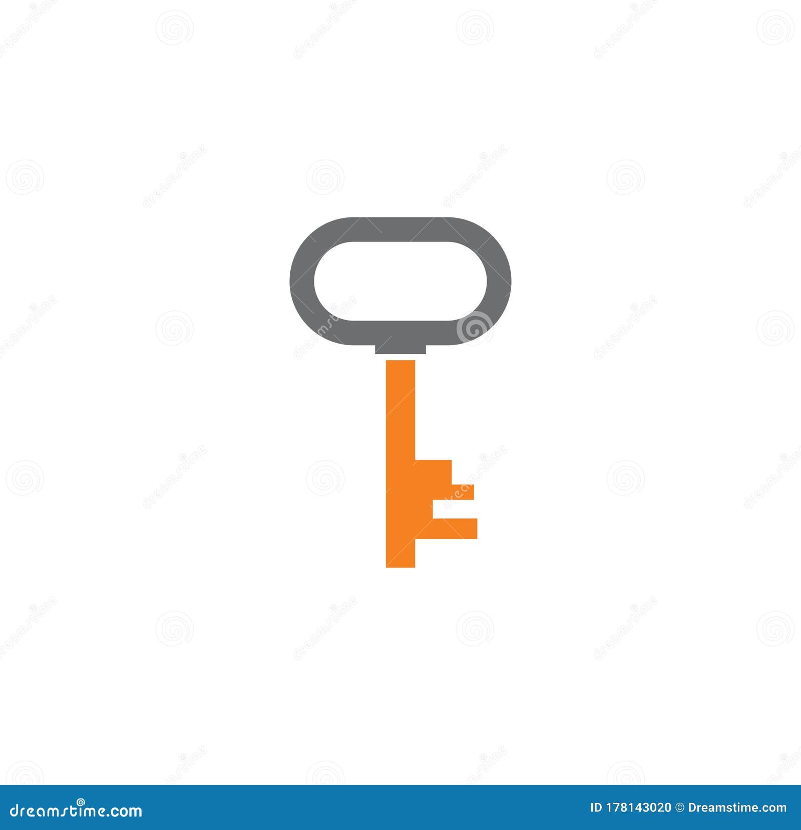 Key Icon on Background for Graphic and Web Design. Creative ...