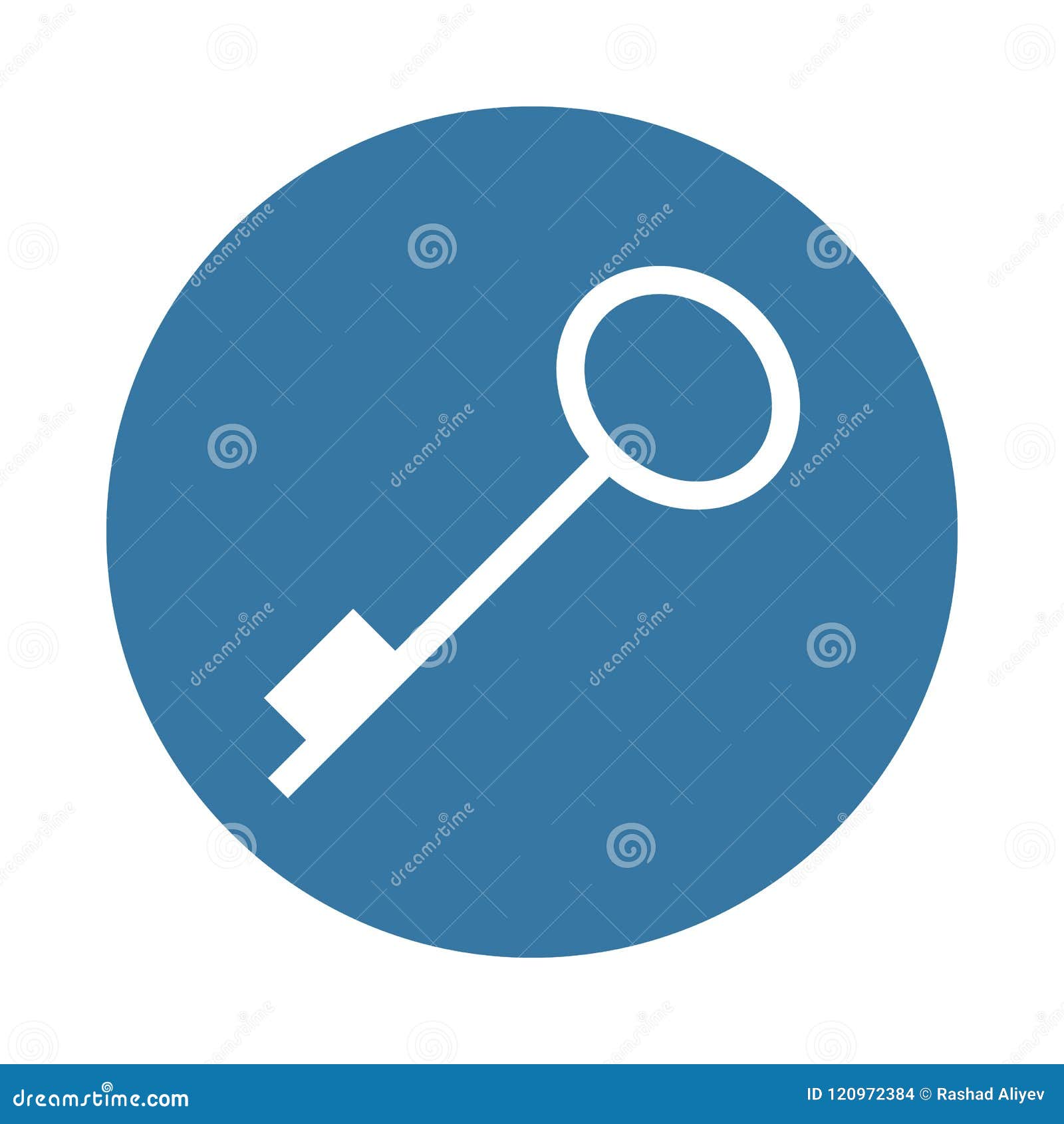 Key icon in Badge style stock illustration. Illustration of line ...